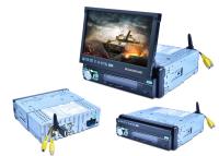 China High Power Single Din Android Car Stereo 7 Inch Single Din Android Head Unit Retractabling for sale
