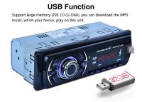 China Hands Free Calls Car Radios With Aux Car Stereo Head Unit With Bluetooth 3 Band for sale