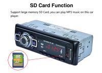 China Single Din Bt Car Stereo Phone Charge Aux Stereo For Car Plastic Fixed Front Panel for sale