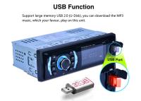 China Powerful Car Stereo Cd Player With Bluetooth Support Audio Format MP3 WMA OGG for sale