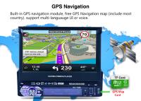 China Gps Navigation Car MP5 Player ROHS 7 inch double din dvd player 178*50mm for sale