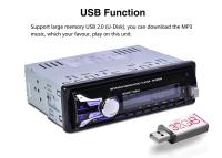 China Mute Control Mp3 Am Fm Bt Car Radio Aux Cd Player For Car Detachable Front Panel for sale