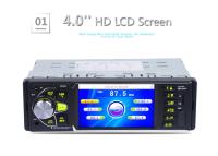 China FCC 4 Inch Touch Screen Radio Black Radio Bluetooth Single Din Car Stereo for sale