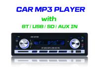 China 2 Knob Car Audio Bt  Bluetooth Car Radio Electronic Tuning FM With Clock Function for sale