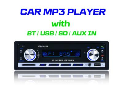 China 2 Knob Car Audio Bt  Bluetooth Car Radio Electronic Tuning FM With Clock Function for sale