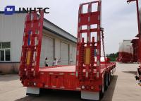 China 3 Axles Gooseneck Low Bed Semi Trailer Customizable for sale