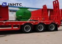 China 3 Axles Gooseneck Low Bed Semi Trailer Customizable for sale