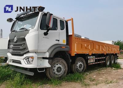 China Sinotruk 8x4 Hohan Flat Back Trucks 31tons Lhd With Lifting Axle for sale
