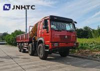 China Sinotruck Howo 8x8 All Wheel Drive Cargo Truck With 30t 13t Cranes for sale