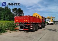 China Sinotruck Howo 8x8 All Wheel Drive Cargo Truck With 30t 13t Cranes for sale