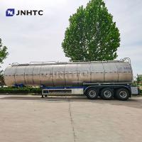China 3 Axles Crude Gasoline Water Oil Tank Semi Trailer 45000L 50000Liters for sale