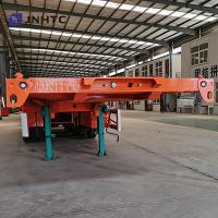 China 3 Axles 4 Axles 30t 40t Flatbed Flat Bed Container Semi Trailer For Africa for sale