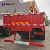 China Howo 6x4 Straight Arm Crane Truck 10 Wheels 340hp Cargo With Crane Truck for sale