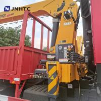 China Howo 6x4 Straight Arm Crane Truck 10 Wheels 340hp Cargo With Crane Truck for sale