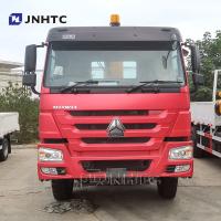 China Howo 6x4 Straight Arm Crane Truck 10 Wheels 340hp Cargo With Crane Truck for sale