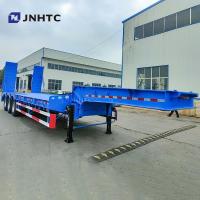 China New Product 3 Axles Gooseneck Low Bed Semi Trailer Customizable And Fine for sale