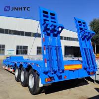 China New Product 3 Axles Gooseneck Low Bed Semi Trailer Customizable And Fine for sale