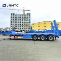 China New Product 3 Axles Gooseneck Low Bed Semi Trailer Customizable And Fine for sale