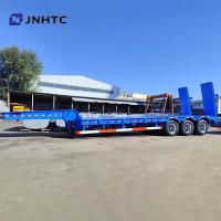 China New Product 3 Axles Gooseneck Low Bed Semi Trailer Customizable And Fine for sale