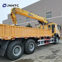China Howo Straight Arm Cargo With Crane Truck 6x4 10 Wheels 380hp 10T Good Price for sale
