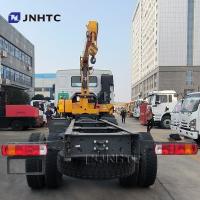 China Heavy Truck HOWO Diesel Cargo Truck 4x4 6 Wheeler Chassis With Crane High Quality for sale