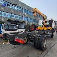 China Heavy Truck HOWO Diesel Cargo Truck 4x4 6 Wheeler Chassis With Crane High Quality for sale