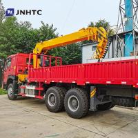 China HOWO Traight Arm Crane Truck 6X4 10 Wheels 340hp 10 Ton Cargo Truck With Crane for sale