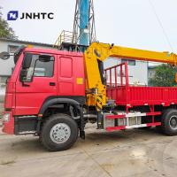 China HOWO Traight Arm Crane Truck 6X4 10 Wheels 340hp 10 Ton Cargo Truck With Crane for sale
