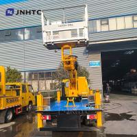 China High-altitude Operation Truck 4x2 12m 18m Telescopic Boom Aerial Platform Truck for sale