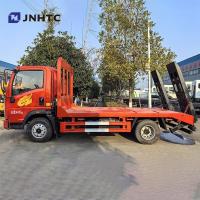 China Good Price HOWO Wrecker Truck 4X2 165HP Mini Camioneta Flatbed Cargo With Ladder Truck for sale