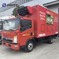China Howo Light Fence Type Livestock And Poultry Transport Cargo Truck Live Chicken Delivery Truck for sale