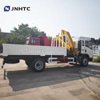 China HOWO Cargo Carrying Crane Truck 290HP Belt Ladder 5-Ton Railboard Flat Plate Cargo Truck for sale