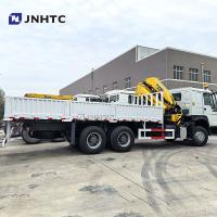 China Sinotruk HOWO 6x4 400HP Cargo Truck With 10ton Boom Crane Truck China Factory for sale