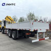 China Sinotruk HOWO 6x4 400HP Cargo Truck With 10ton Boom Crane Truck China Factory for sale