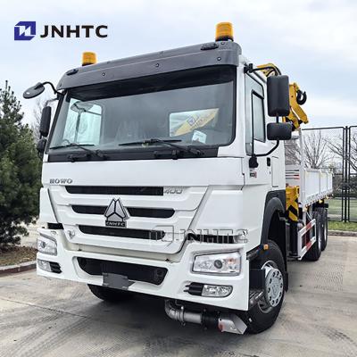 China Sinotruk HOWO 6x4 400HP Cargo Truck With 10ton Boom Crane Truck China Factory for sale