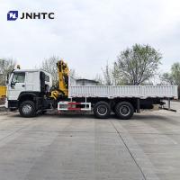 China Sinotruk HOWO 6x4 400HP Cargo Truck With 10ton Boom Crane Truck China Factory for sale