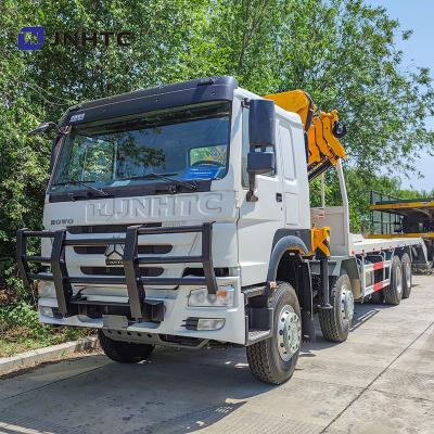 China NEW Howo Crane Truck 8X4 10Tons Cargo With Folding Crane 16 Wheels Best Price for sale