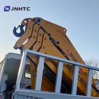 China HOWO Crane Truck 6x4 400HP Cargo Truck With 10ton Boom Crane Truck for sale