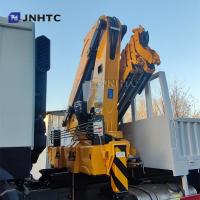China HOWO Crane Truck 6x4 400HP Cargo Truck With 10ton Boom Crane Truck for sale