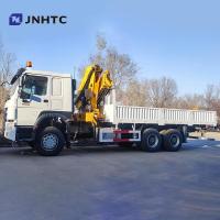 China HOWO Crane Truck 6x4 400HP Cargo Truck With 10ton Boom Crane Truck for sale