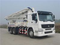 China Safety Electronically Control Concrete Pump Truck Strong Stability With HOWO Chassis for sale