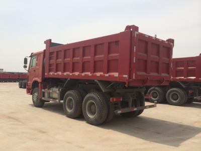 China 336hp 18M3 6x4 40T Heavy Duty Dump Truck Sinotruk Howo7 Model Red Color for sale