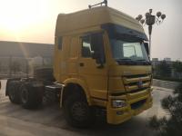 China Hard And Firm 6×4 Prime Mover Truck / Optional Color Howo Tractor Truck for sale