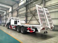 China 10 Tires Sinotruk Howo7 Heavy Cargo Truck 30-40T Flatbed With Ladder 6x4 Euro2 371hp for sale