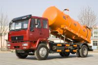China Sinotruk Howo7 16CBM Vacuum Pump Septic Tank Cleaning Truck Collecting Sewage Sludge for sale