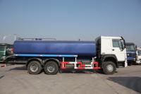 China Howo 20 CBM White Sewage Waste Truck / 6x4 336HP Safety Sewer Cleaning Truck for sale