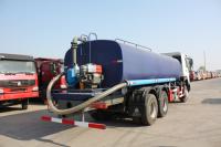China Howo 20 CBM White Sewage Waste Truck / 6x4 336HP Safety Sewer Cleaning Truck for sale