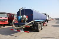 China 6x4 Sewage Tanker Truck / 13 CBM Waste Disposal Truck With Pressure Discharge Function for sale