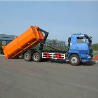 China HOWO 6X4 Carriage Removable Garbage Collection Truck Yellow Color 290/336/371hp for sale