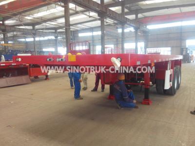 China FUWA BRAND 13T *2PCS SEMI -TRAILER  28T SUPPORT LEG TO LOAD 20 FEET CONTAINER for sale